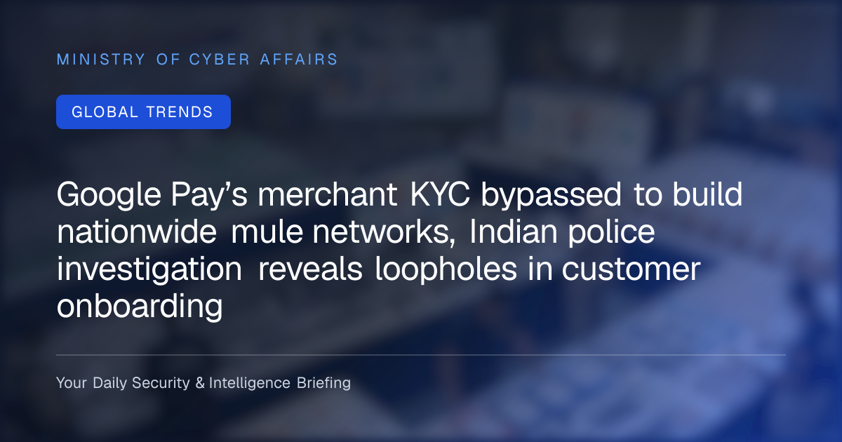 Google Pay’s merchant KYC bypassed to build nationwide mule networks ...